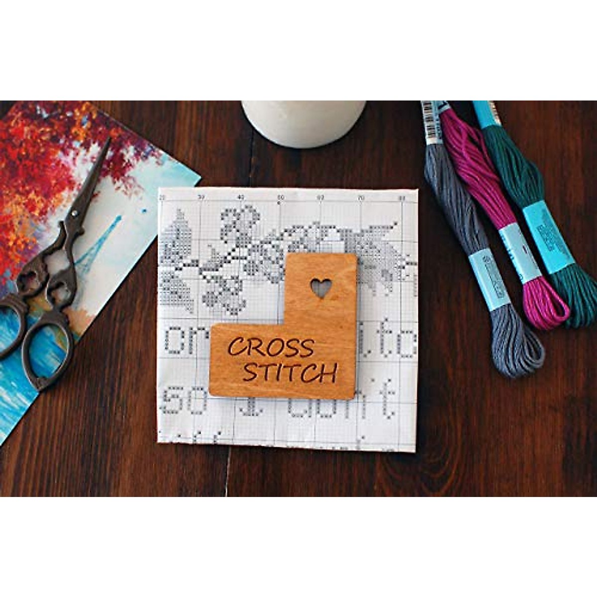 Needle minder for cross stitch Pattern Helper 2 in 1 Needle keeper magnetic cross stitch Marker Embroidery Pattern Keeper Embroidery Chart Holder needle minder for embroidery pattern holder magnetic