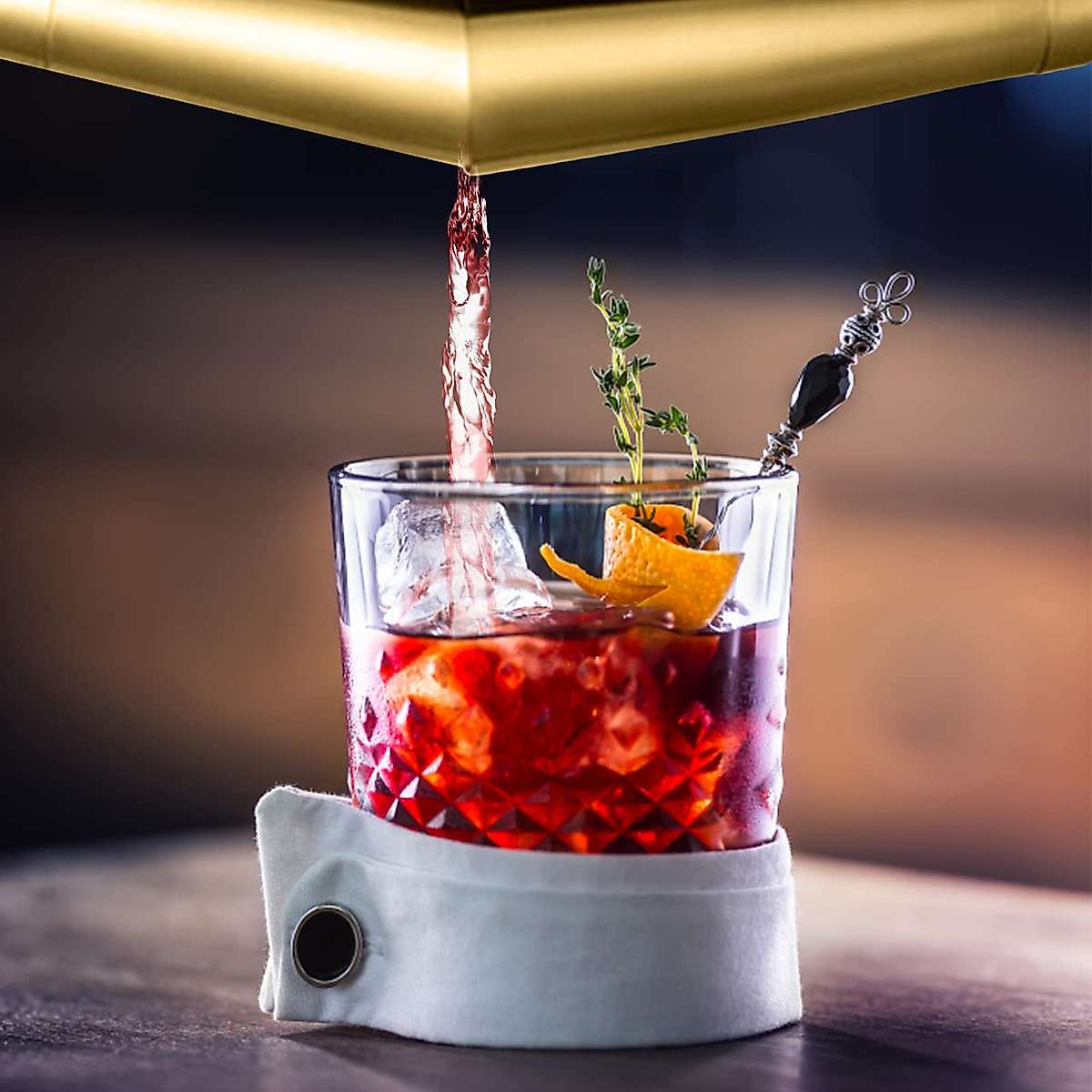 Cocktail Shaker,15.69oz Drink Shaker,Professional Margarita Mixer Drink Shaker,Premium Vacuum Insulated Stainless Steel Gunmetal Cocktail Shaker,Professional Stainless Steel Bar Tools