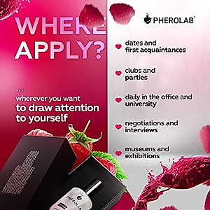 PHEROLAB First Kiss Pheromones Perfume for Women [Oxytocin] Pheromones Infused Oil Cologne - Womens Spray Perfume to Attract Men