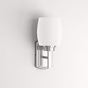 Hampton Bay Tamworth 1-Light Brushed Nickel Sconce