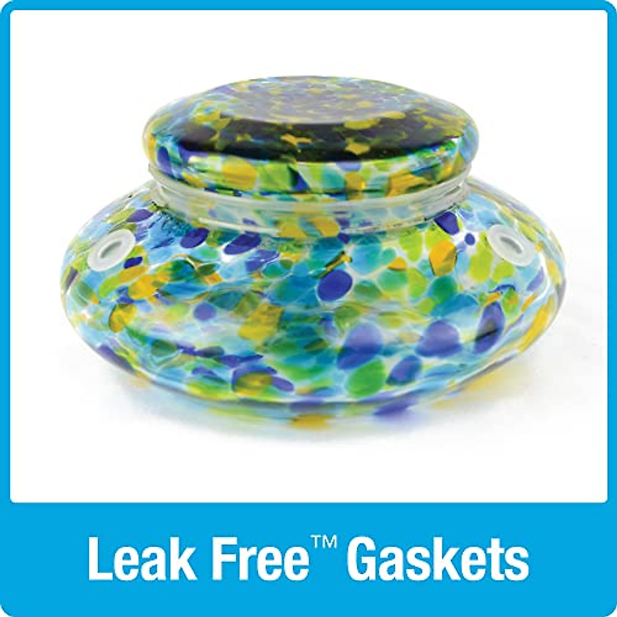 Nature's Way Bird Products GHF7 Hand Blown Illuminated Top Fill Hummingbird Feeder