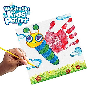 Crayola Washable Kids Paint Set & Paintbrush, Painting Supplies, 18 Count