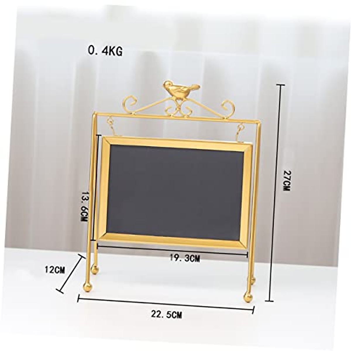 STOBOK Wedding Decor Black Chalkboard Black Decor Small Chalkboard Sidewalk Blackboard Message Board Sign Store Blackboard Table Blackboard Coffee Shop Blackboard The Sign Decorate Bamboo