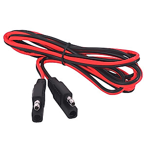 Yeebline 18AWG SAE Extension Cord, 2 Pin Cable 12V-24V Quick Disconnect DC Power Automotive Extension Cable 6 Feet for Camp Trailer Solar Panels