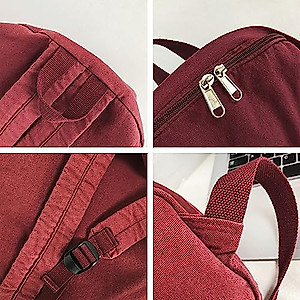 BILIPOPX Aesthetic Backpack Kawaii Cute Simple Vintage Backpack for Men and Women (Brown)