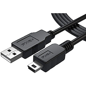 Pwr+ 6 Ft USB-Cable for Garmin-GPS-Navigator-Nuvi 50lm 2555lmt 2595lmt 40lm 1300 255w 1450 1350 1490 500 205w 200 205 350 750; Garmin 500 800 200 Gpsmap 62s Navigon 2100 Streetpilot C330 Zumo 551