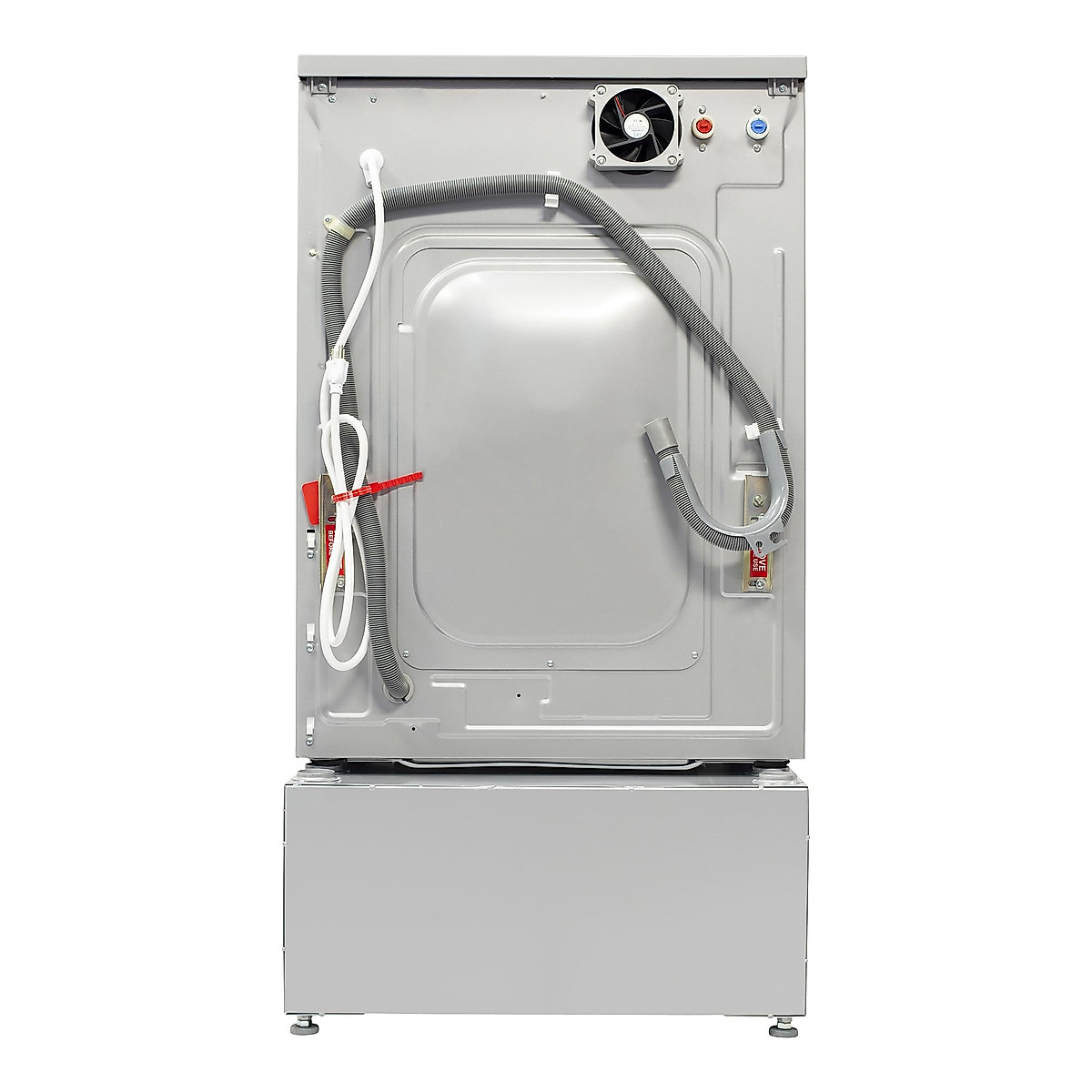 Equator Combo Washer Dryer VENTED-DRY 30% Faster than Condense 110V 15lb 1400RPM + Pedestal ADA (Silver)