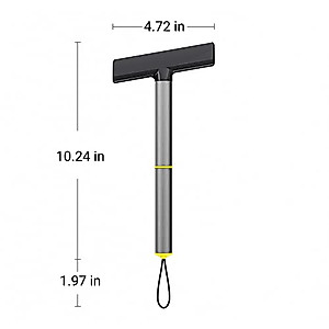 10inch Snow Shovel for Car, Handheld Foldable Lightweight Aluminum Portable Snow Shovel, Parent-Child Playing Snow, Shovel for Garden, Car, Camping with Extra Ice Scrape