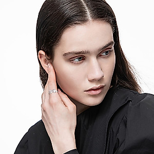 Ashes Ring 925 Sterling Silver Infinity Cremation Ring for Ashes Urn Ring Keepsake Jewelry for Women Men Pet