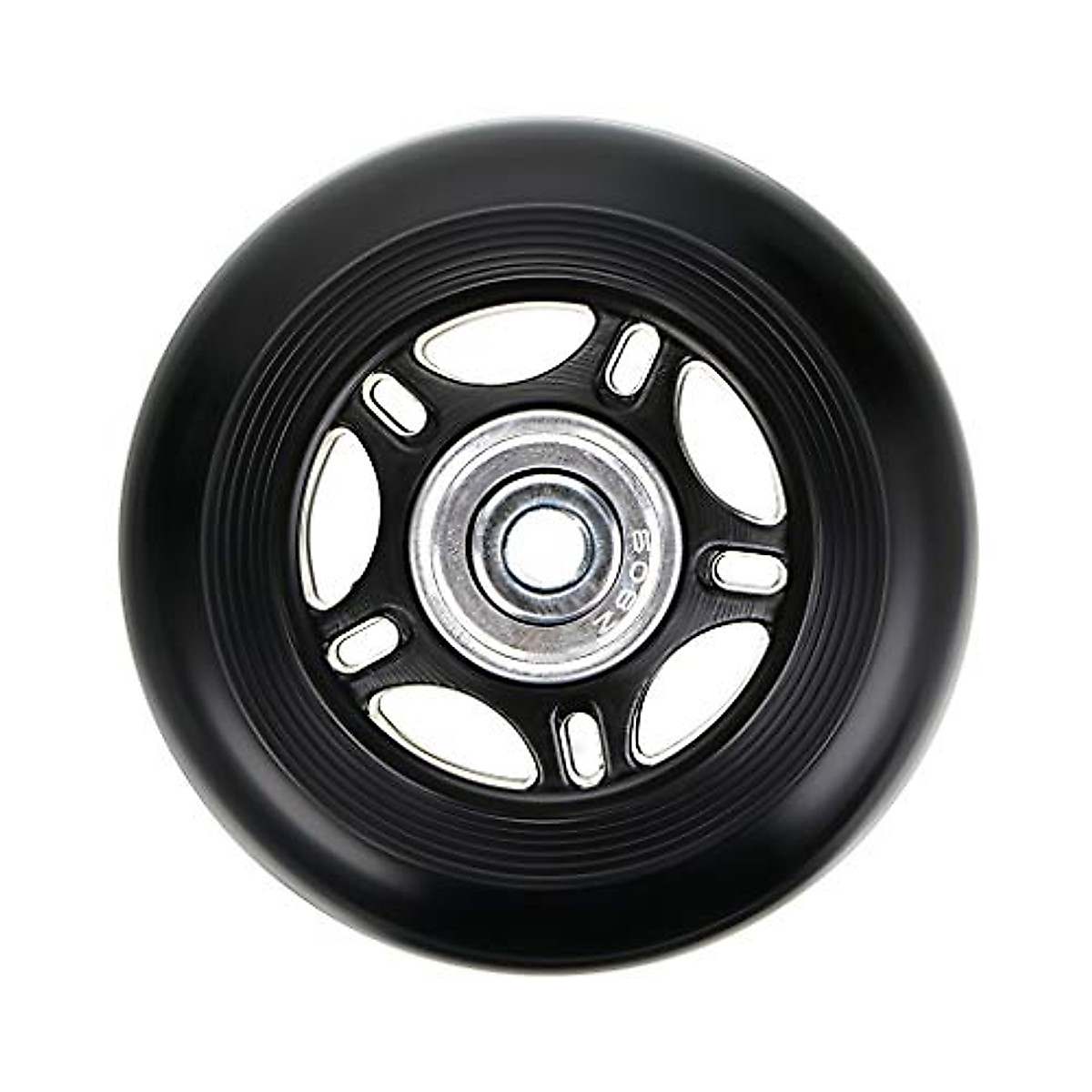 OwnMy 70mm x 24mm Luggage Suitcase Replacement Wheels, Rubber Swivel Caster Wheels Bearings Repair Kits, A Set of 4