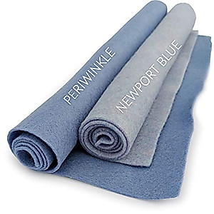 National Nonwovens Newport Blue Earthy Pastel - Premium Acrylic Felt XL Craft Sheet