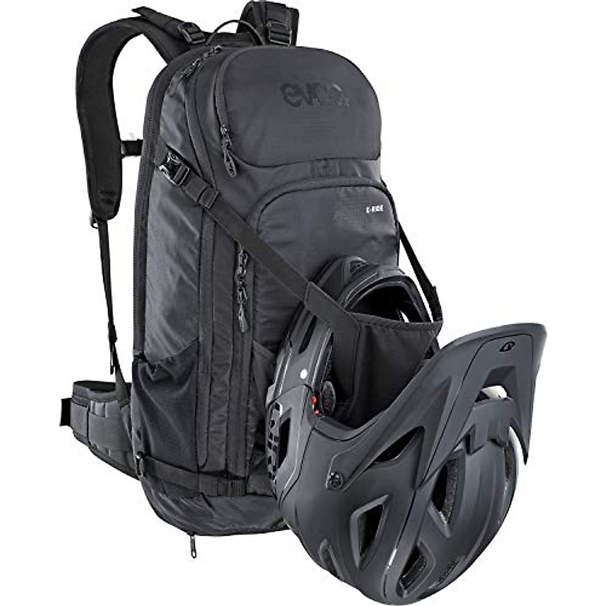 EVOC Sports Fr Trail E-ride Protector Backpacks, Unisex, 100114100-M/L, Black, M/L