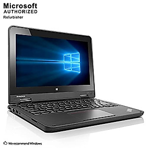 Lenovo Thinkpad Yoga 11e Laptop 11.6inch Touchscreen Convertible Ultrabook PC, Intel Quad Core Processor, 128GB Solid State Drive, 4GB DDR3 RAM, HD Webcam, LED, HDMI, Bluetooth, Windows 10 (Renewed)