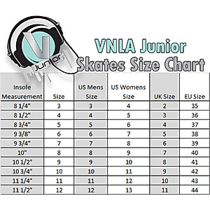VNLA Junior Stealth Jam Skates for Men and Women - Indoor Unisex Roller Skates