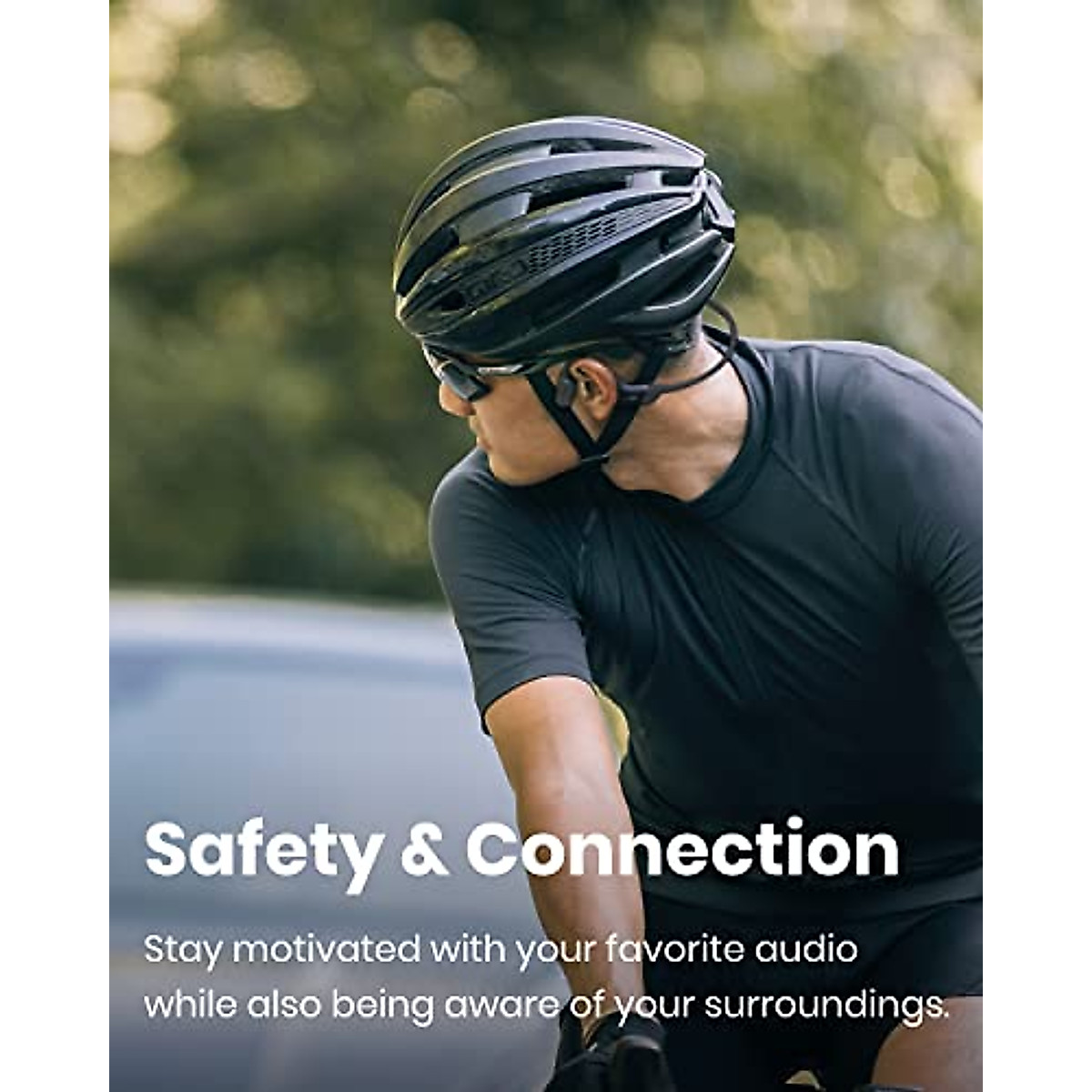 SHOKZ OpenRun (AfterShokz Aeropex) - Open-Ear Bluetooth Bone Conduction Sport Headphones - Sweat Resistant Wireless Earphones for Workouts and Running - Built-in Mic, with Headband