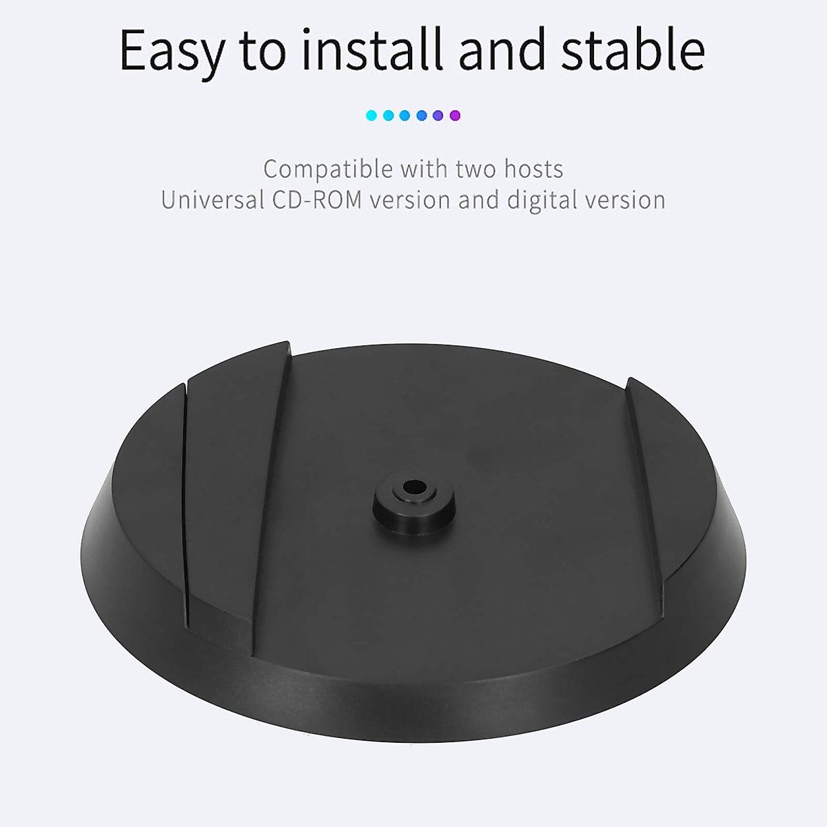 Game Console Holder, Storage Accessory 2 in 1 PS5 Base for CD‑ROM Version and Digital Version