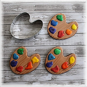 Paint Palette Cookie Cutter, 3.5" Made in USA by Ann Clark