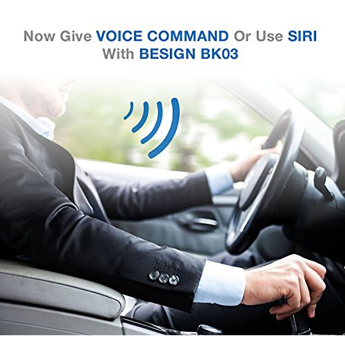 Besign Bluetooth 4.1 Car Kit for Handsfree Talking and Music Streaming, Wireless Audio Receiver with Dual Port USB Car Charger and Ground Loop Noise Isolator for Car with 3.5mm AUX Input Port