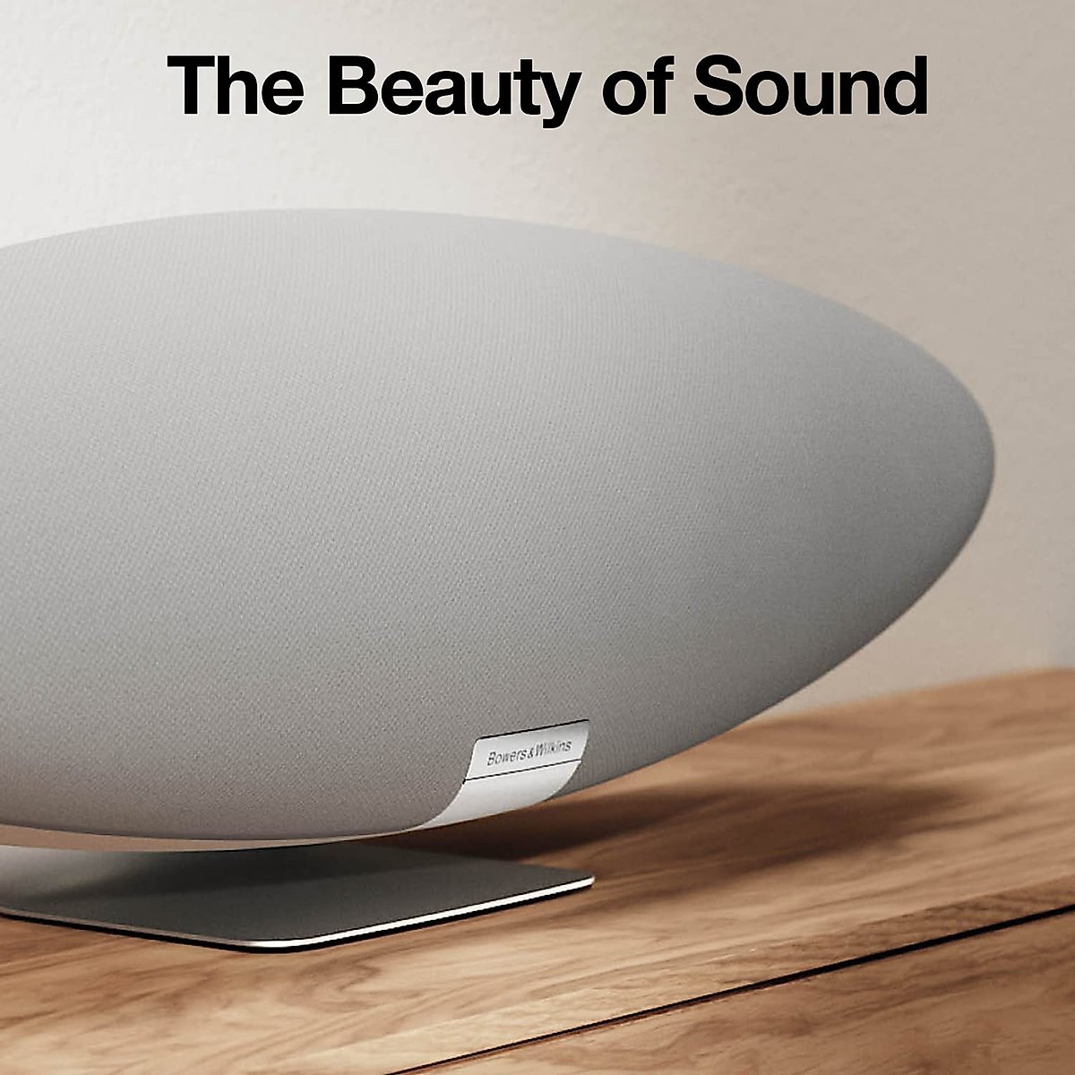 Bowers & Wilkins Zeppelin Wireless Speaker, Iconic Design, 5 Drivers including Subwoofer, Wireless Streaming via Bluetooth, Alexa Built-in, AirPlay & Spotify Connect, Multiroom Support, Pearl Grey