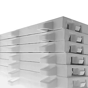 Snipers Edge Hockey - Dryland Slick Tiles - 20 White 12" by 12" Squares - Simulates Real Ice, Easy to Assemble, Premium Grade UV Coating for Protection