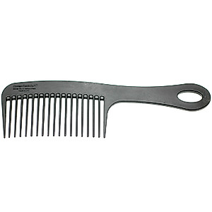 Chicago Comb Model 8 Carbon Fiber, Made in USA, Anti-static, Detangling & Shower comb, adds Lift & Volume, 8.5 inches (21.5 cm) long