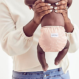 Esembly Cloth Diaper Outer, Waterproof Cloth Diaper Cover, Swim Diaper, Leak-Proof and Breathable Layer Over Prefolds, Flats or Fitteds, Reusable Diaper with Snap Closure, Size 2 (18-35lbs), Confetti