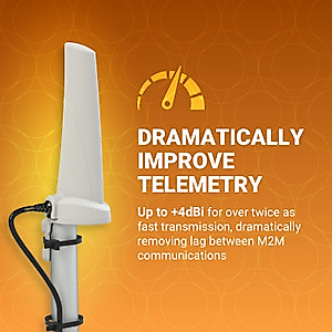 Poynting OMNI-280 Omnidirectional Wideband Cellular Desktop Antenna | SISO | 4G LTE | WiFi 2.4 GHz | 698-3800 MHz | Band 71 (2 Meter Cable)