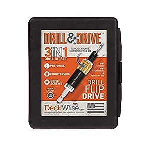 DeckWise Drill & Drive Tool for Pre-Drilling, Countersinking & Driving Decking (Hardwood, Composite, PVC, Pressure Treated)
