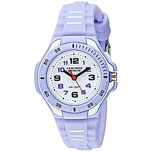 Armitron Sport Women's 25/6433PUR Easy to Read Light Purple Silicone Strap Watch