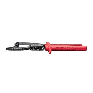 Klein Tools 63060 Cable Cutters, Ratcheting Heavy Duty Cutters for Up to 750 MCM, Great for Cable Preparation