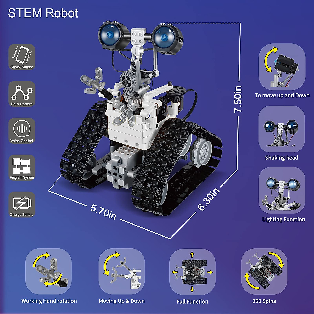 DK Flower Parrot Building Toy Set(Purple)