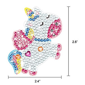 Oriental Cherry Arts and Crafts for Kids Ages 8-12 - Make Your Own GEM Keychains - 5D Diamond Art Painting by Numbers Kits Girls Kids Toddler Ages 3-5 4-6 6-8 Easter Basket Stuffers Valentines Gifts