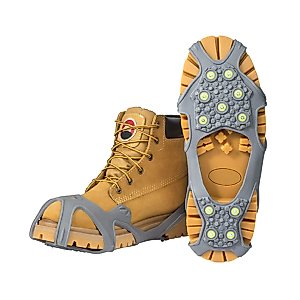 Winter Walking Easy Spike Ice Cleat, Lightweight Industrial Strength Traction Aid for Walking on Snow and Ice, Size Large (1 Pair)