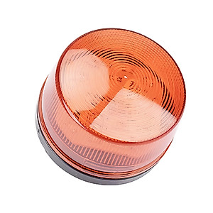 Blue Strobe Beacon Light,Lelukee 2pcs DC 12V Flashing Light Rainproof Blue Led Alarm Signal for Field Work Snowplow Outdoor Work Home Security System Etc. (Blue)