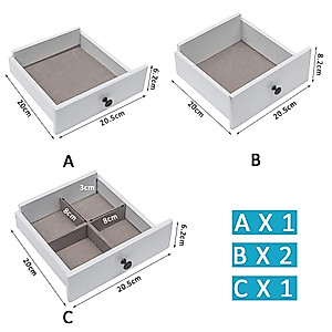 Kcelarec Standing Jewelry Cabinet Armoire Storage Chest with Flip Top Mirror,Storage Organizer Makeup Display Jewelry Box Stand Up Accent Furniture Bedroom Armoires