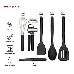 KitchenAid Universal Tool and Gadget Set, 6 Piece, Black