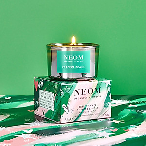 NEOM- Perfect Peace Luxury Scented Candle | Pine, Myrrh & Lime Peel | Christmas Gift… (Travel Size)