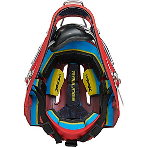 Rawlings | MACH Catcher's Helmet | Baseball | Junior (6 1/2" - 7") | Scarlet/White