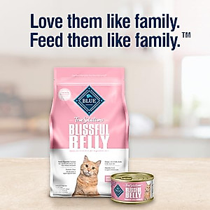 Blue Buffalo True Solutions Blissful Belly Digestive Care Natural Dry Food for Adult Cats, Chicken, 3.5-lb Bag