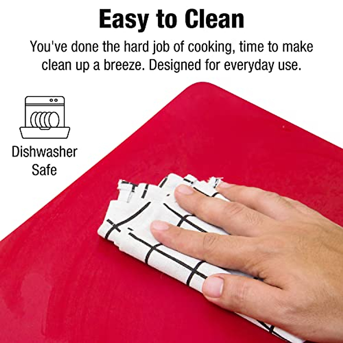 Flexible Plastic Cutting Boards for Kitchen - Set of Large Chopping Mats for Cooking – Non Slip Kitchen Mats, Dishwasher Safe, Foldable by Eparé