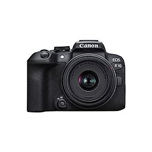 Canon EOS R10 Mirrorless Camera w/RF-S18-45mm f/4.5-6.3 is STM Lens Kit (Renewed)