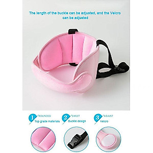 SWEETOP Child Head Support for Car Seats Safe Comfortable Head & Neck Pillow Support Solution for Front Facing Car Seats and High Back Boosters Baby Kids Travel Accessories