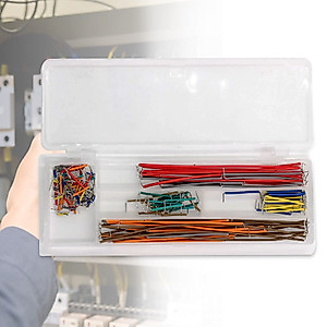 qiguch66 140Pcs Breadboard Jumper Cable Kit U Shape Solderless Wires 14 Lengths Jumper Wires for Circuits Connecting
