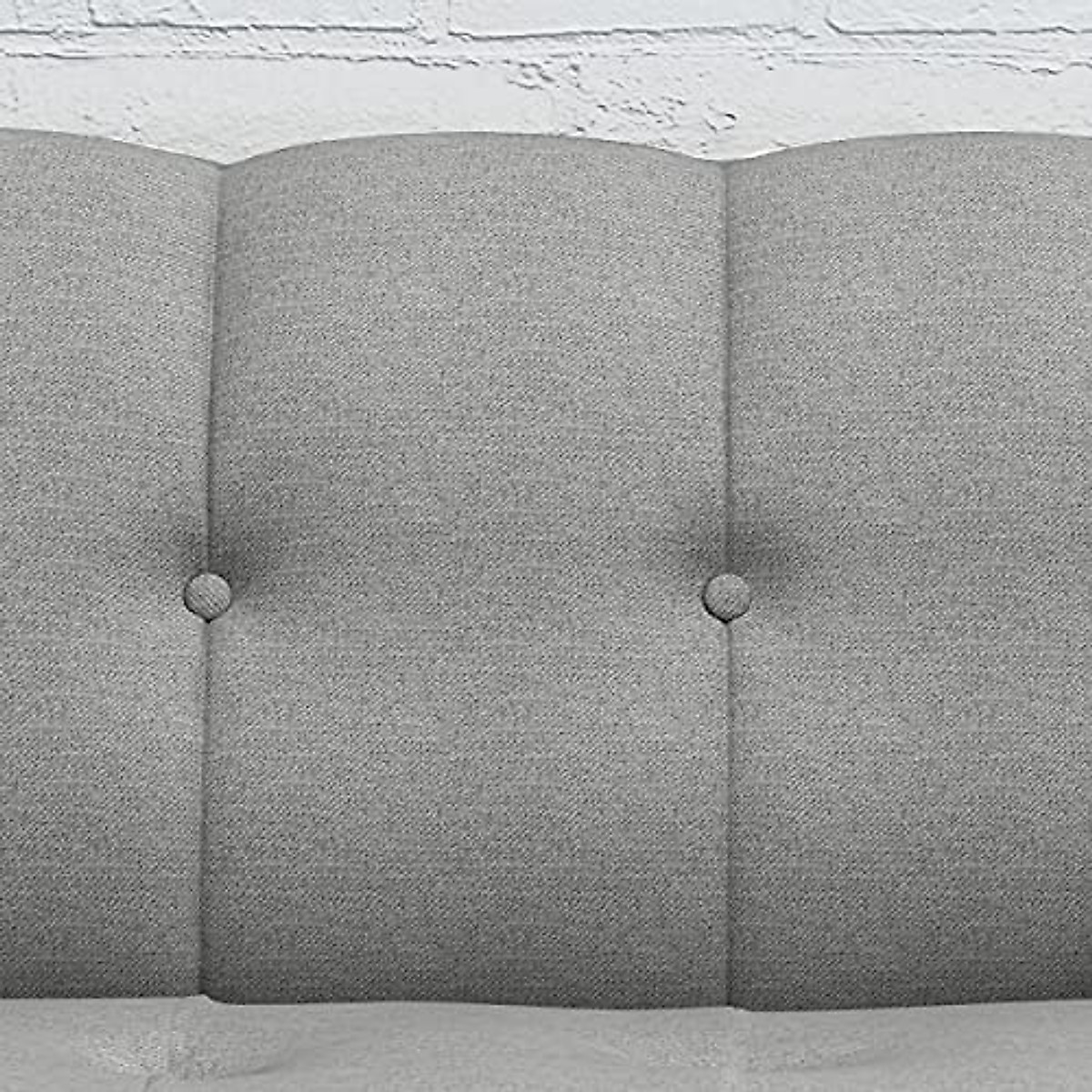 Christopher Knight Home Treston Mid-Century Fabric Sofa, Grey / Natural