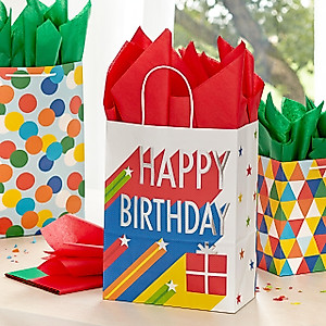 Hallmark Red and Green Bulk Tissue Paper for Gift Wrapping (100 Sheets) for Gift Bags, Christmas Presents, Holiday Crafts and More