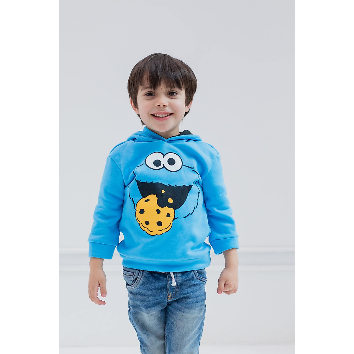 Sesame Street Cookie Monster Toddler Boys Fleece Pullover Hoodie 5T