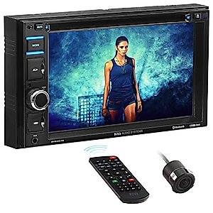 BOSS Audio Systems BVB9364RC Car DVD Player - Double Din, Bluetooth Audio and Hands-Free Calling, 6.2 Inch Touchscreen LCD, MP3, CD, DVD, USB, SD, AUX in, AM/FM Radio, Rearview Camera Included