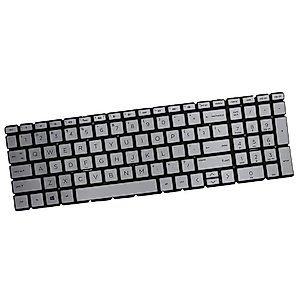 Givwizd Laptop Replacement Backlit Keyboard for HP Pavilion 15-cs0041nr 15-cs0051wm 15-cs0053cl 15-cs0057od 15-cs0058od 15-cs0059nr 15-cs0061cl 15-cs0061st, US Layout Silver Color
