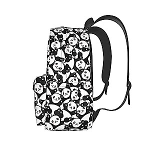 acmrueks Panda Backpack Lightweight Backpack for Boys and Girls Large Backpack for Man and Woman, One Size