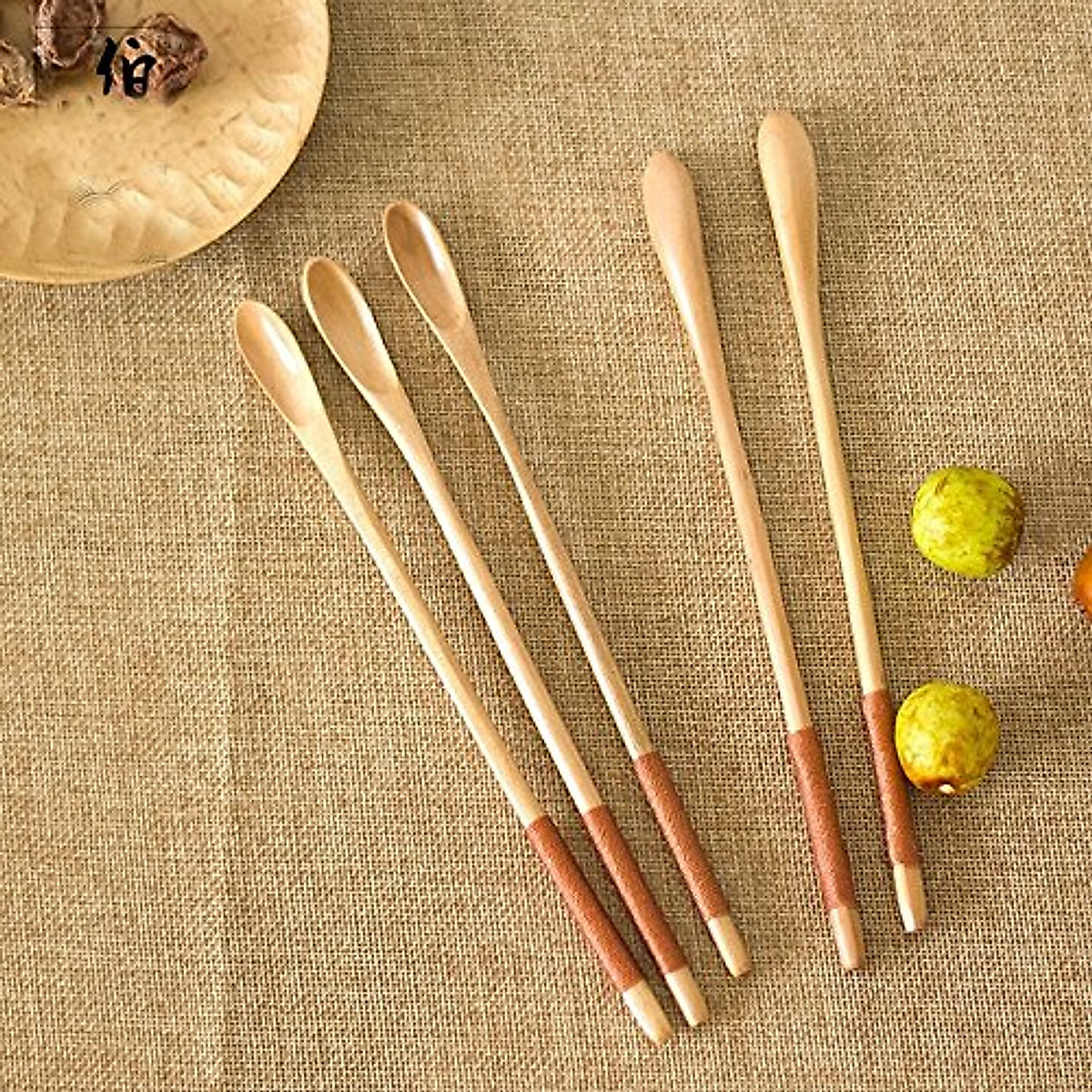 Lautechco 3pcs Long Handle Coffee Tea Mixing Spoon